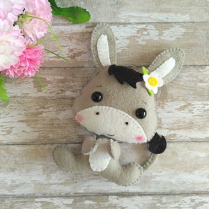 Felt Donkey Pattern PDF Tutorial Donkey Sewing Tutorial Farm Animal ...