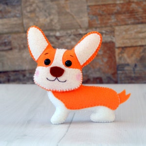 Dog Felt Pattern, Set of Dogs Corgi, Beagle, Chihuahua, German Shepherd ...