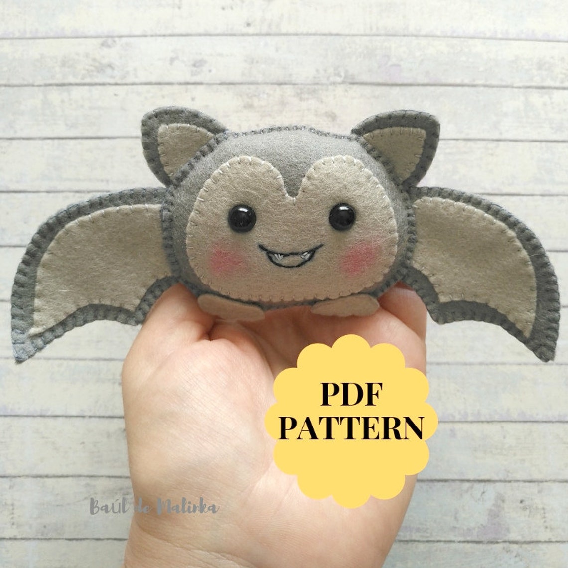 Halloween Bat Pattern Felt Bat Ornament Halloween Bats Decor - Etsy