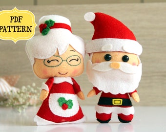 Felt Santa Claus - Etsy