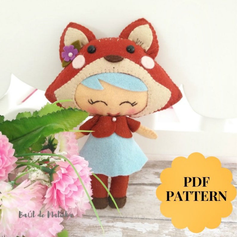 Pocket Doll Felt Owl Doll Tutorial PDF Cloth Doll Pattern Doll - Etsy