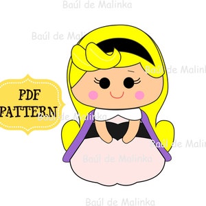 Princess Aurora Pattern Felt Princess Doll Pattern PDF Doll - Etsy