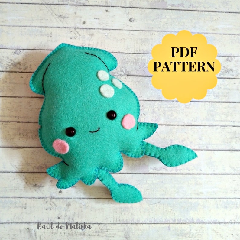 Felt Ocean Pattern Felt Sea Animals Ornaments Nursery Decor - Etsy