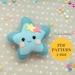 Star PDF Pattern Felt Stars DIY Star Ornament Nursery Decor | Etsy
