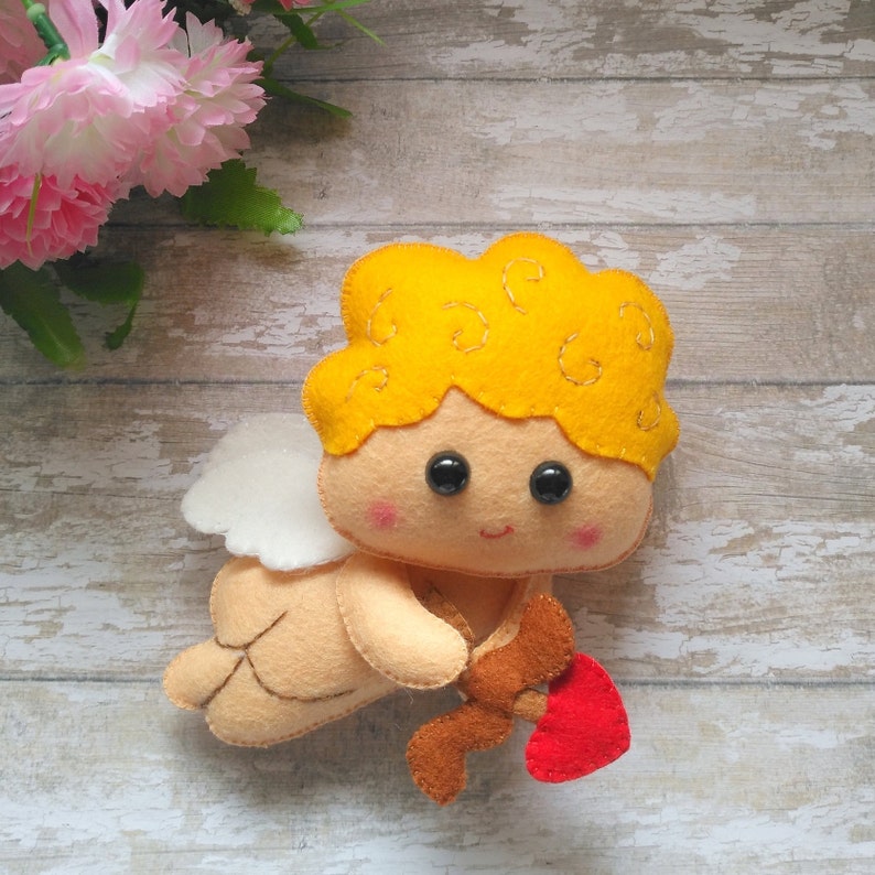 Cupid pattern Cute Valentines day pattern Felt cupid pattern | Etsy