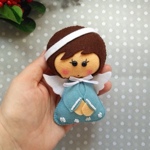 PDF Pattern - Angels Felt Pattern, Felt Ornament Pattern,softie Sewing ...