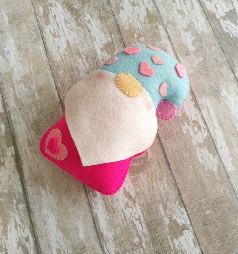 Felt Gnome Ornament Pattern Valentines Day Felt Pattern Nordic - Etsy