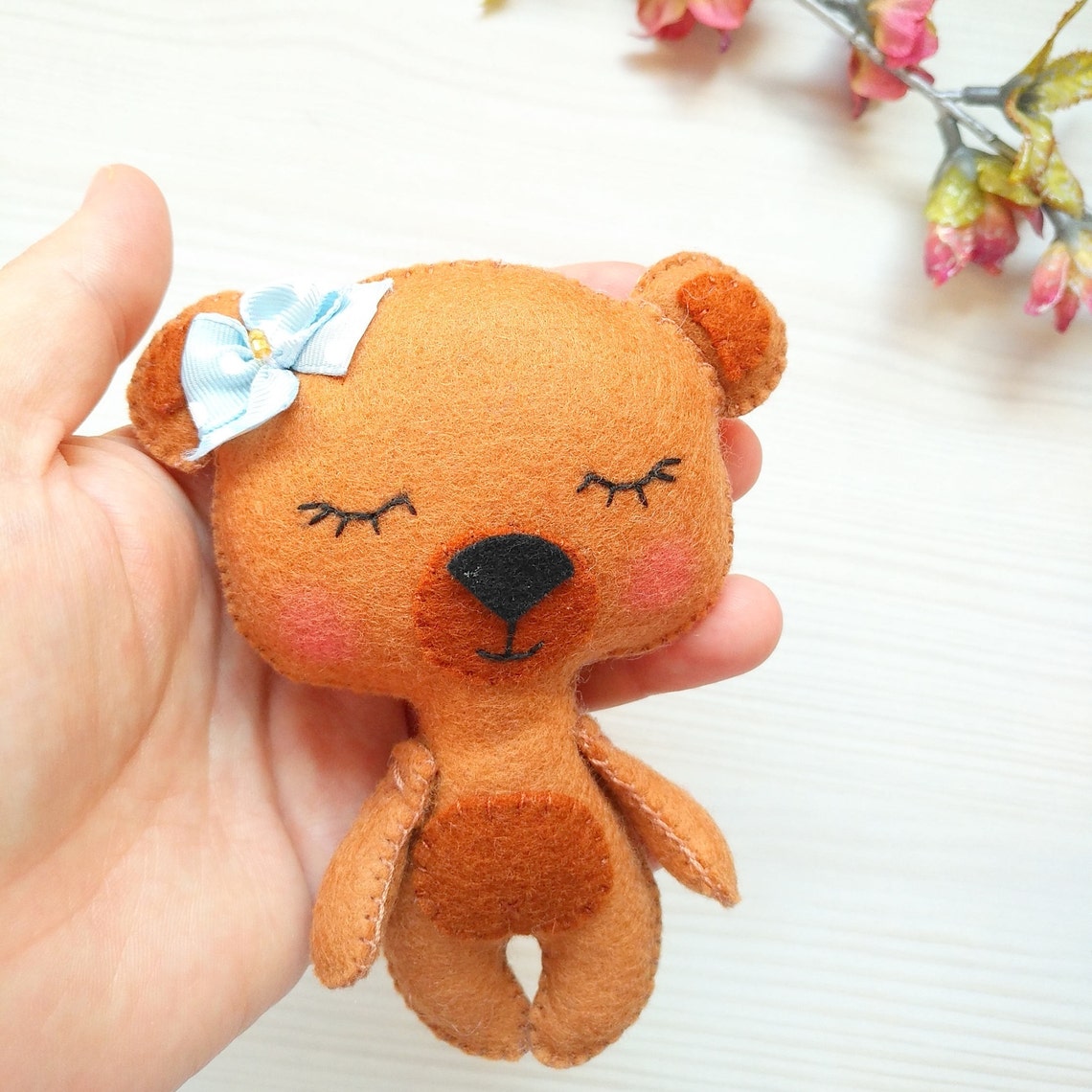 Felt Pattern Bear Plush Sewing Tutorial PDF Pattern Toy Bear | Etsy