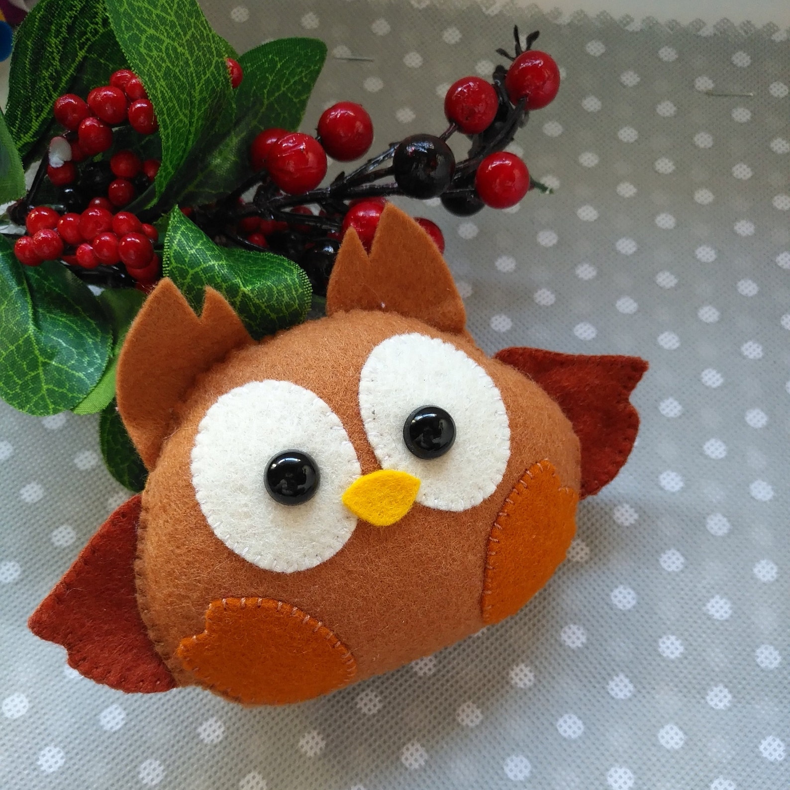 Felt Owl Pattern PDF Sewing Tutorial Woodland Animal Ornament | Etsy