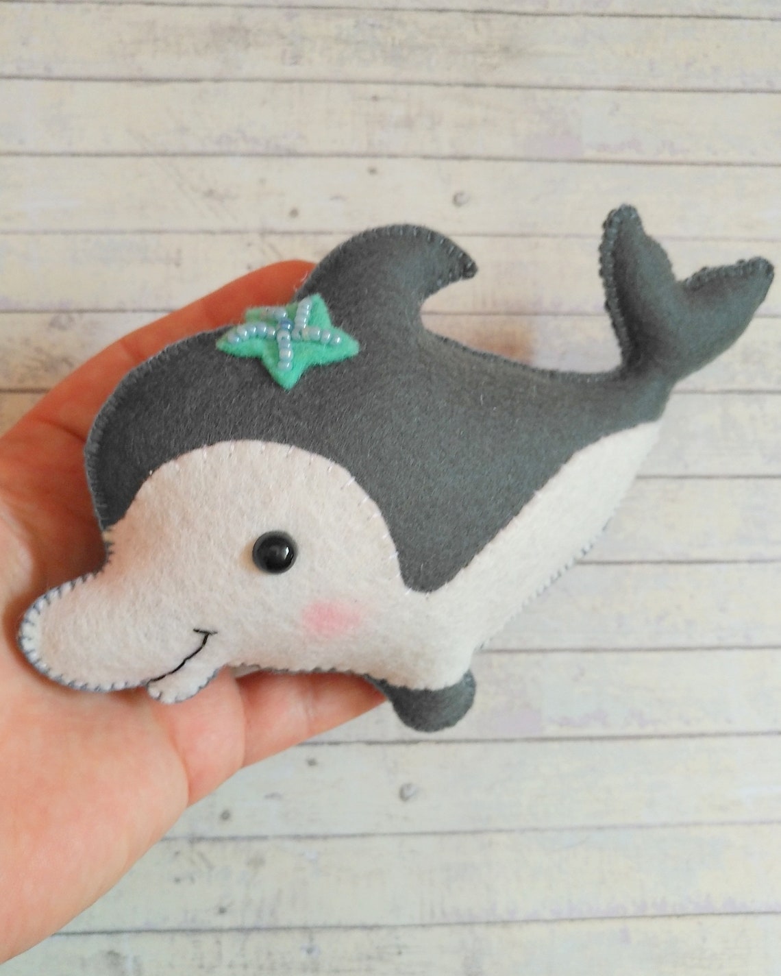 Felt Dolphin Pattern Sea Animals Sea Creatures Felt Mobile - Etsy