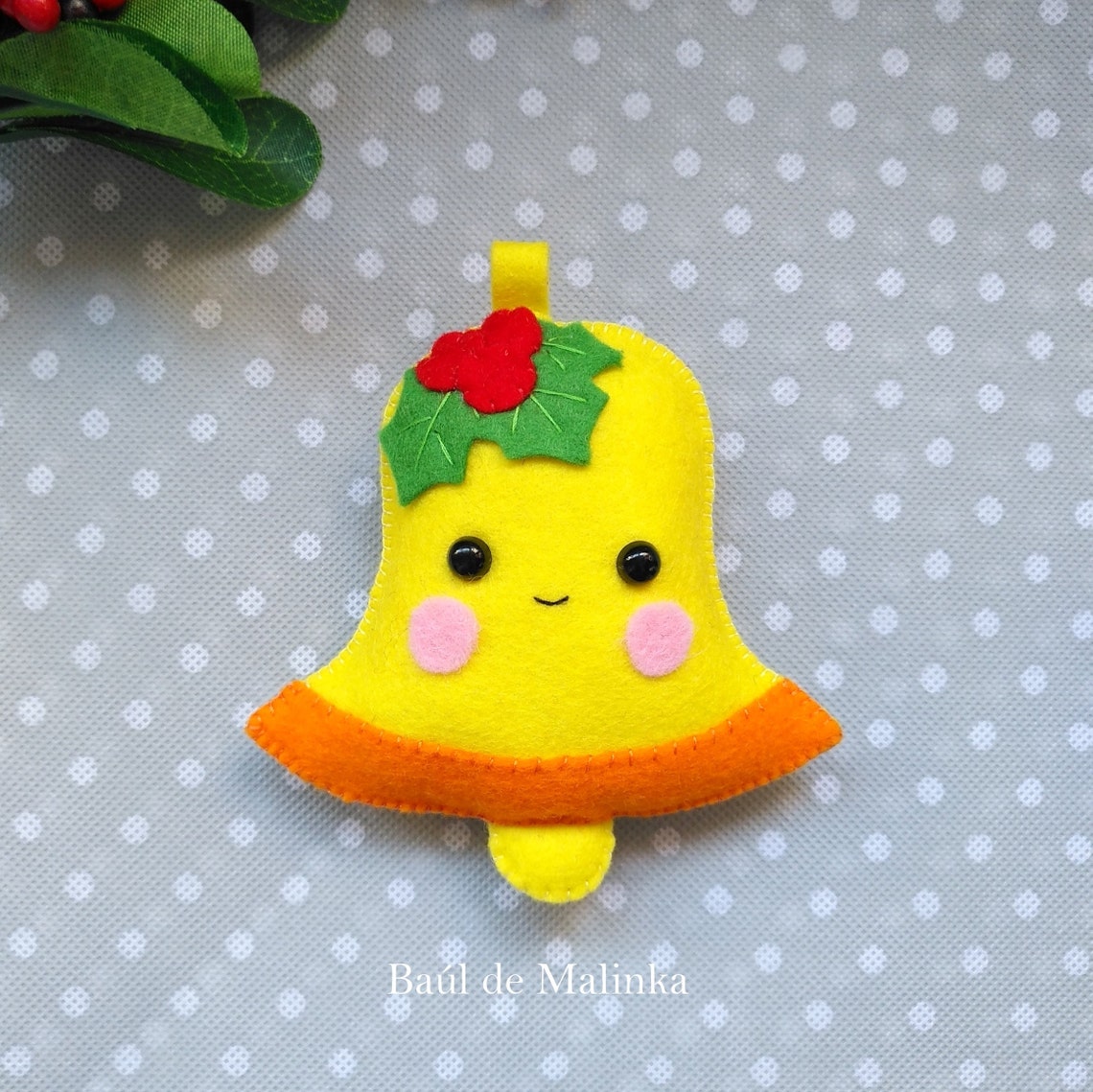 Christmas Bell pattern felt ornament Christmas Bell PDF | Etsy