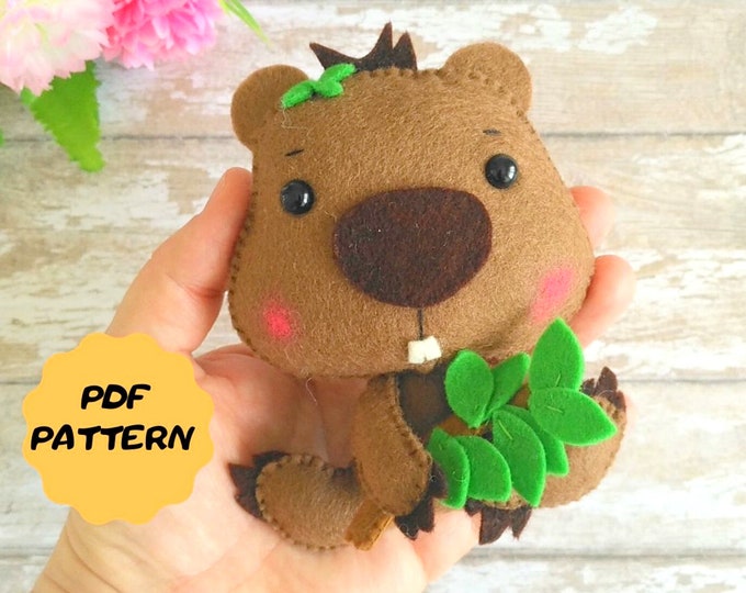 Baby Wombat PDF Sewing Pattern-diy-wombat Toy Pattern-australian ...
