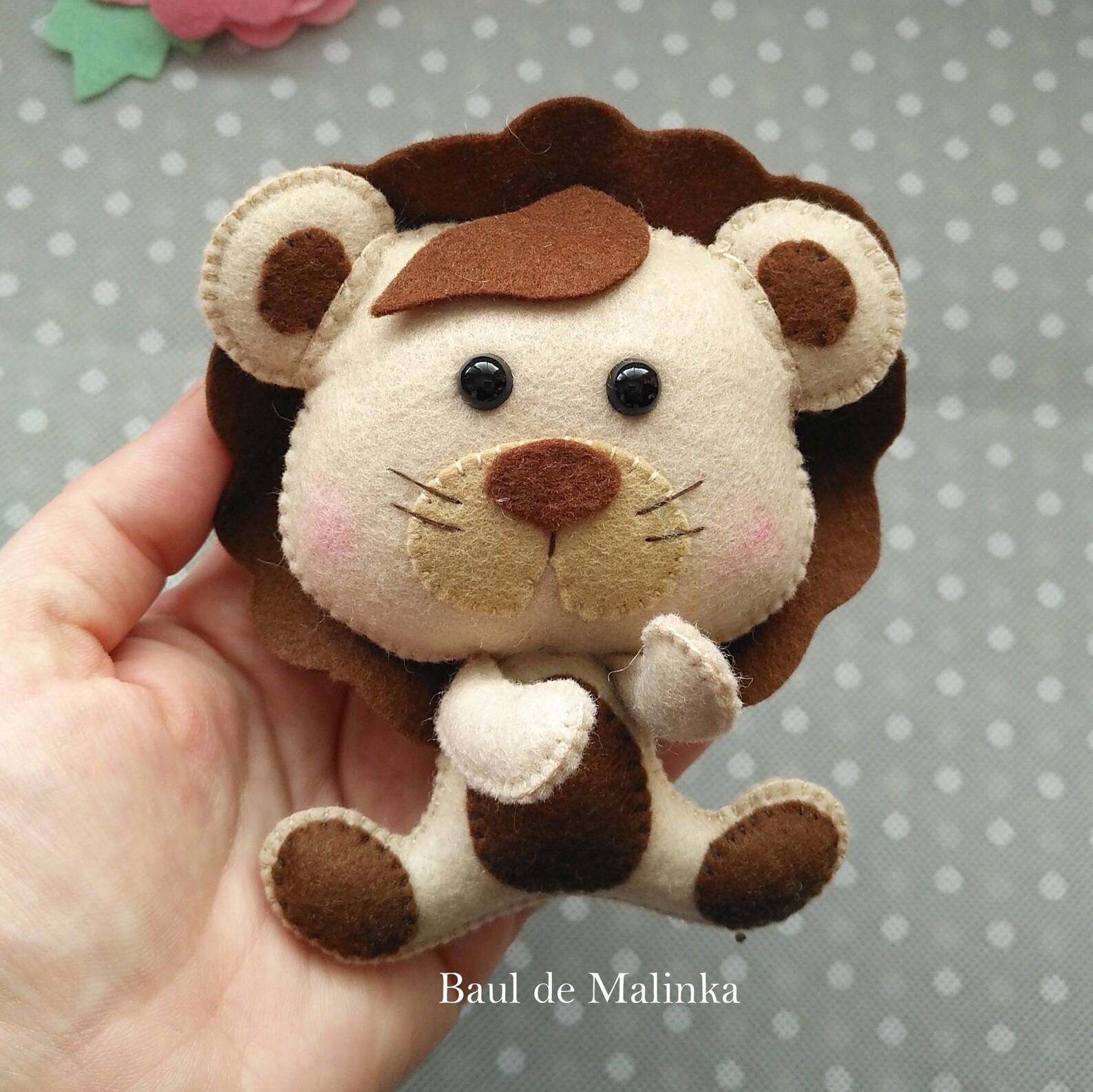 Felt Safari Animal Pattern PDF Tutorial DIY Felt Ornament Felt | Etsy