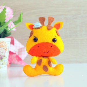 Felt Giraffe Pattern PDF Easy Tutorial Safari Ornament Sewing Tutorial ...