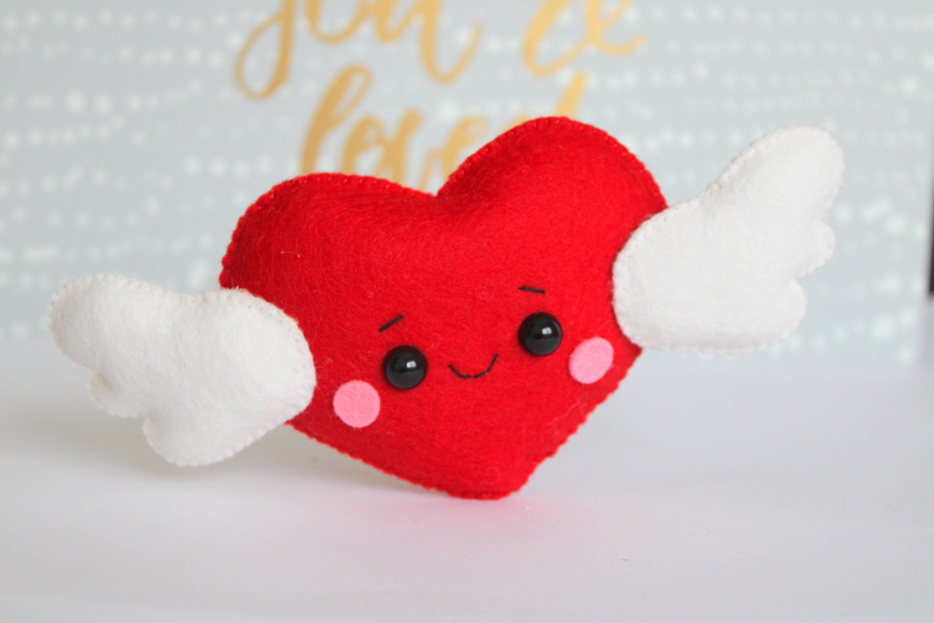 Valentines Day Pattern Felt Valentines Pattern Felt Heart - Etsy