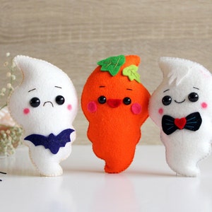 PDF Pattern, Ghost Felt Pattern, Felt Ornament Sewing Tutorial ...