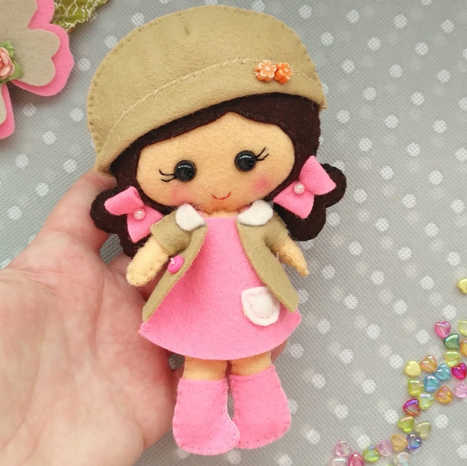 Felt Doll Pattern Pocket Doll PDF Cloth Doll Pattern Doll | Etsy