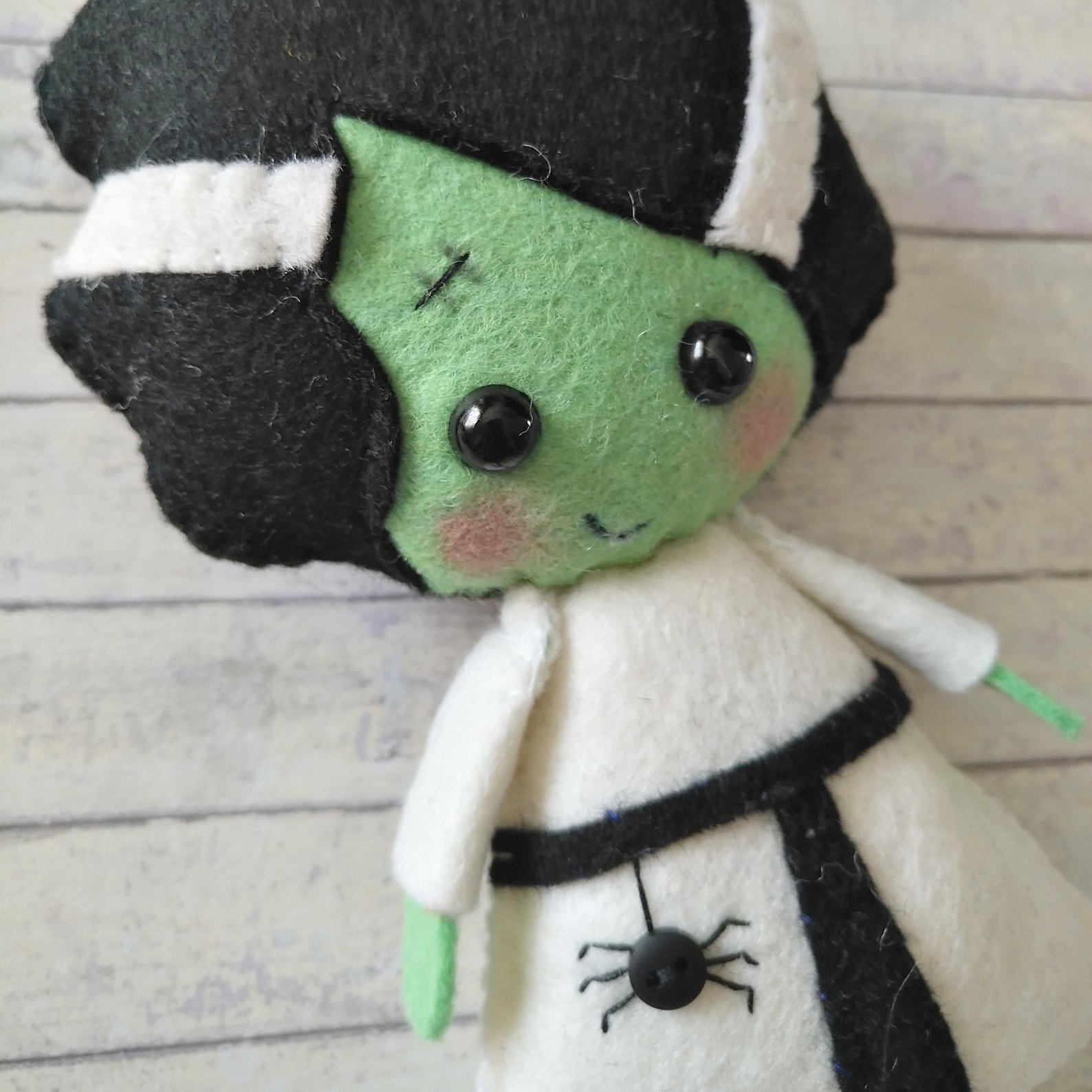 The Bride of Frankenstein Pattern Halloween Bride Pattern Felt | Etsy