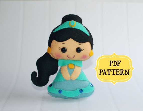 Felt Doll PDF Pattern Princess Felt Pattern Doll Sewing | Etsy