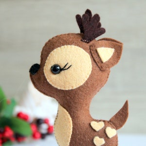 Felt Deer Woodland Pattern Felt Sewing Deer PDF Tutorial DIY Deer ...
