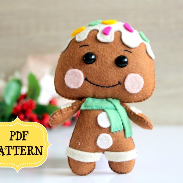 Felt Gingerbread Man - Etsy