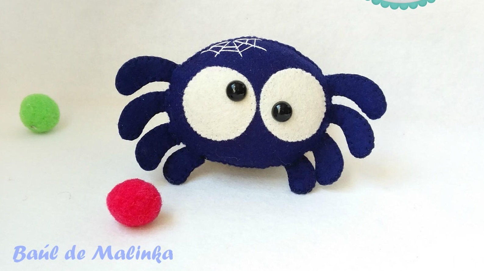 Felt Spider Halloween Ornament Pattern DIY Felt Ornament - Etsy