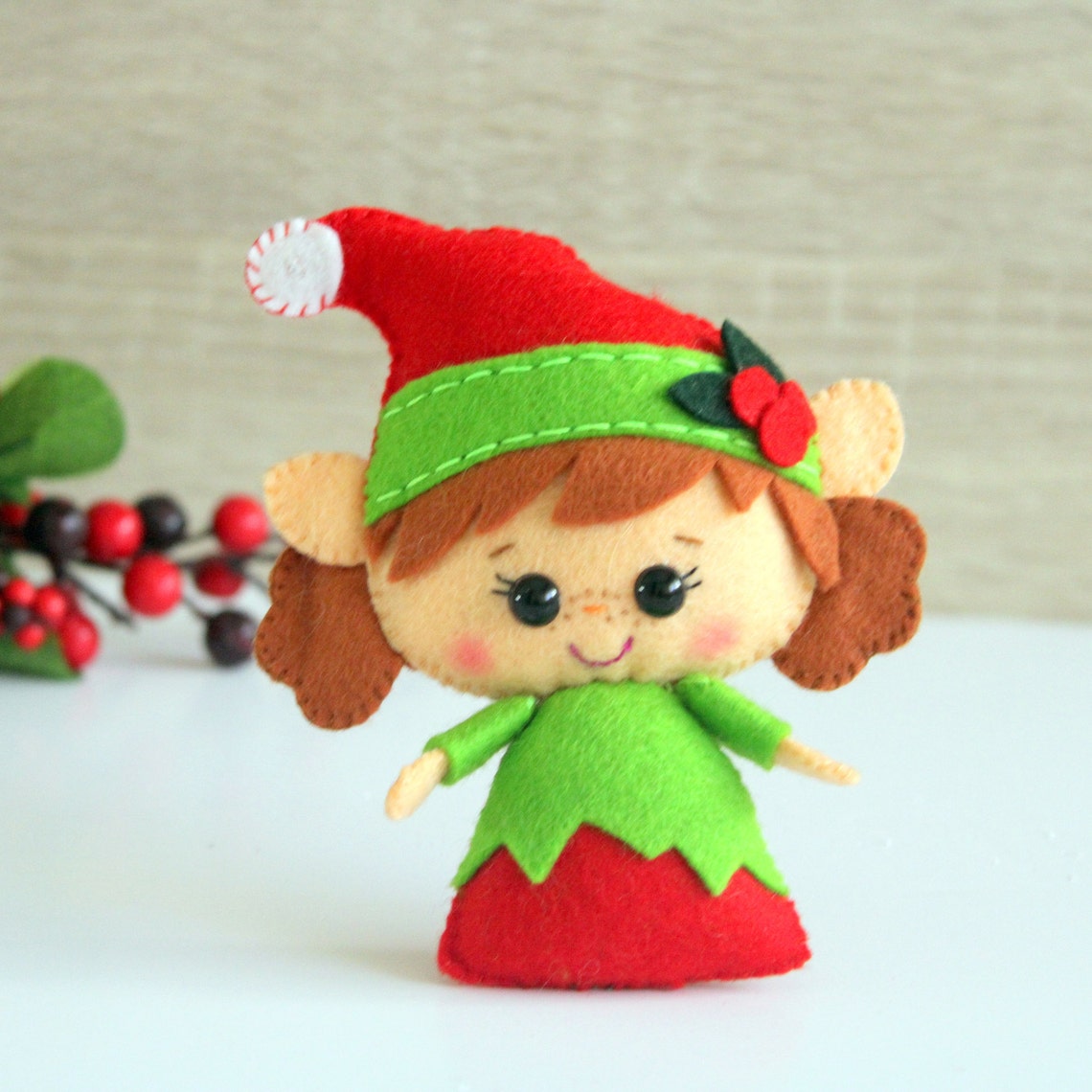 Christmas Elf Felt Pattern Santa Helper Pattern Christmas | Etsy