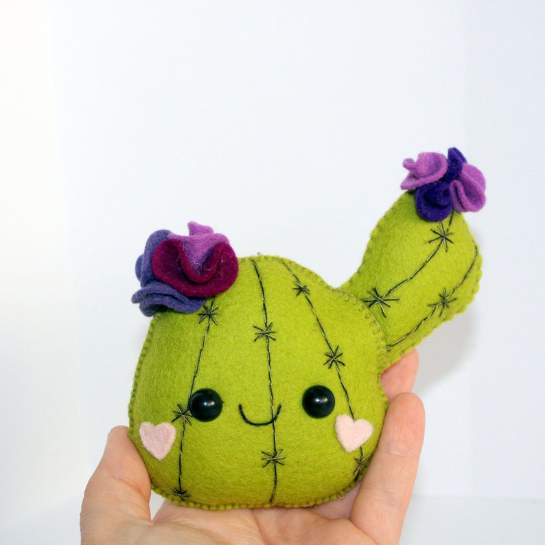 Felt Cactus Pattern, PDF Sewing Pattern, DIY Felt Succulents ...