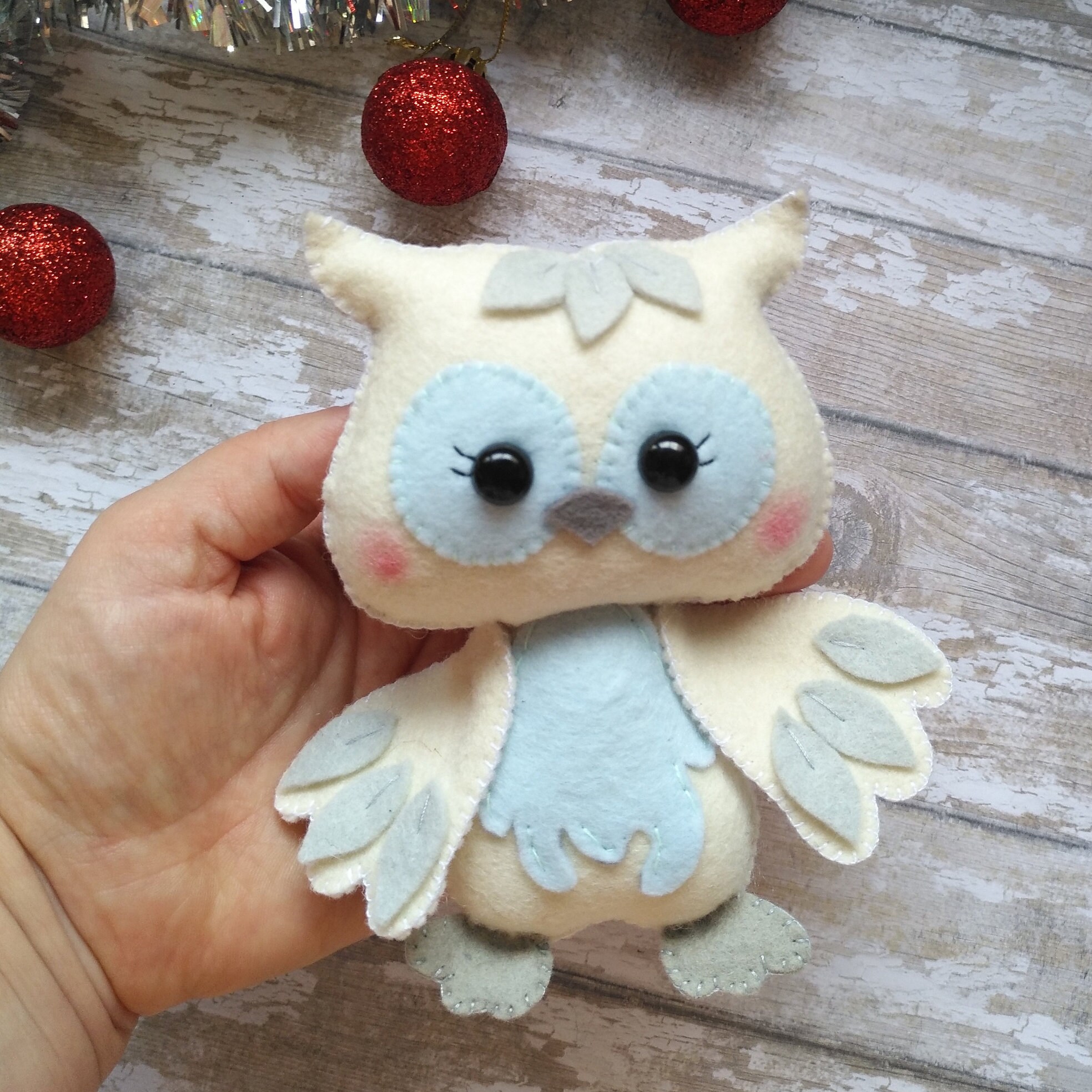 Felt Owl Christmas Ornament Christmas Owl Decor Felt Owl - Etsy UK