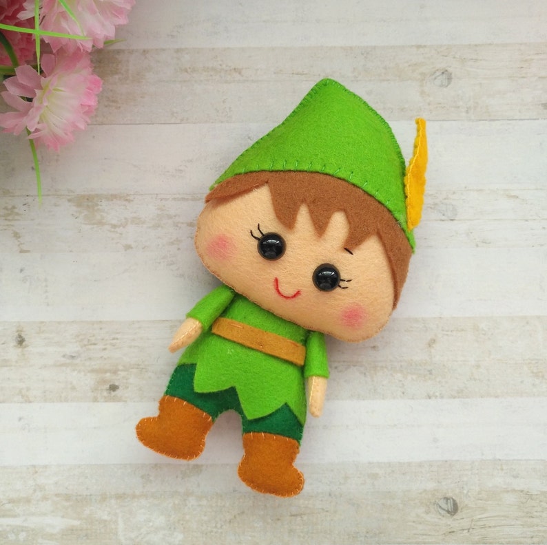 Felt Pattern Doll Felt Peter Pan Doll PDF Doll Pattern Fairy - Etsy