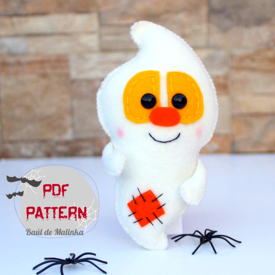 Ghost Doll Pattern Felt Ghost Ornament Halloween Pattern Spooky Ghost ...