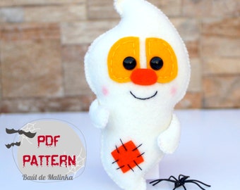 Halloween Ghost Plushie PDF Sewing Pattern Ghost Plush - Etsy