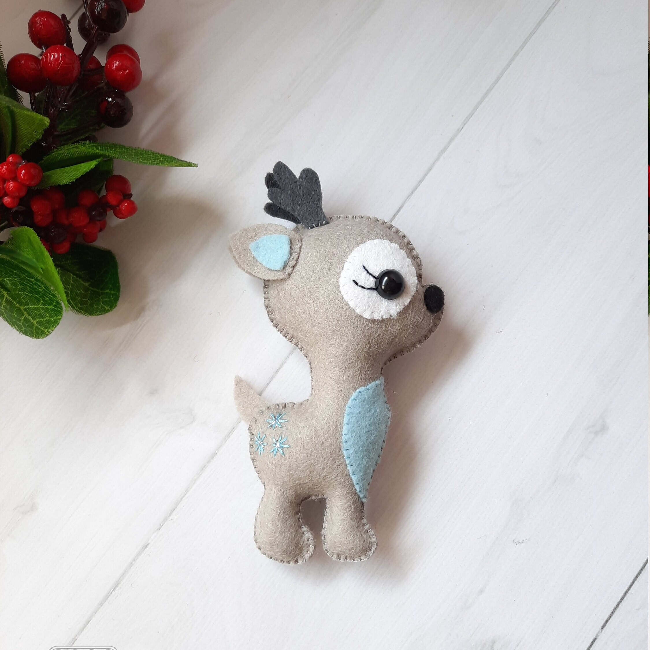 Felt Deer Woodland Pattern Felt Sewing Deer PDF Tutorial DIY - Etsy