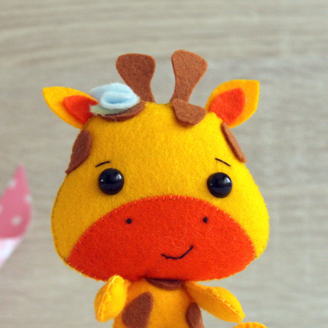 Felt Giraffe Pattern PDF Easy Tutorial Safari Ornament Sewing | Etsy