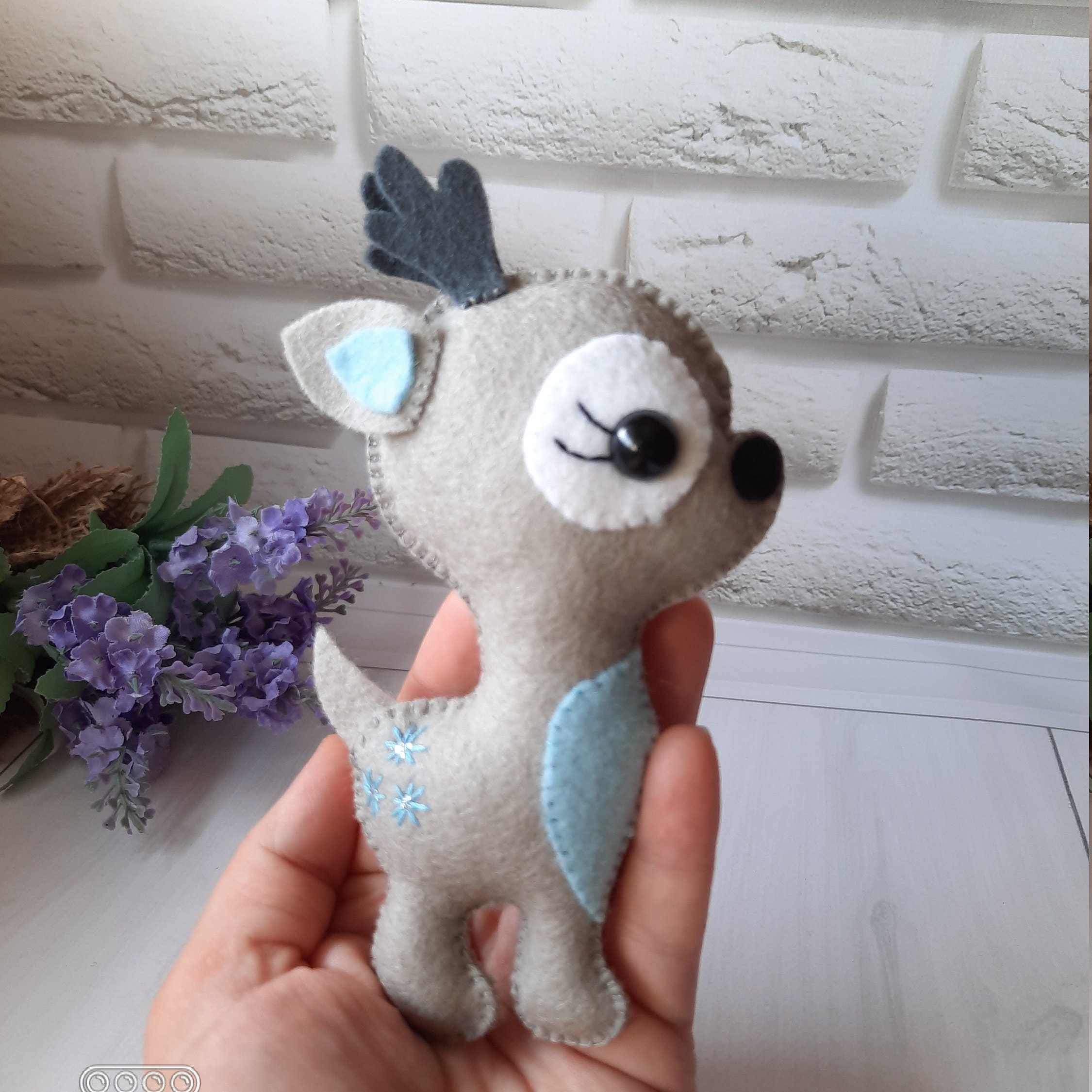 Felt Deer Woodland Pattern Felt Sewing Deer PDF Tutorial DIY - Etsy