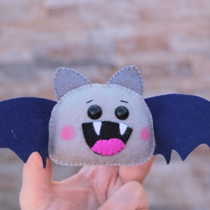 PDF Pattern, Bat Felt Pattern, Felt Bat Ornament, Easy Sewing Tutorial ...