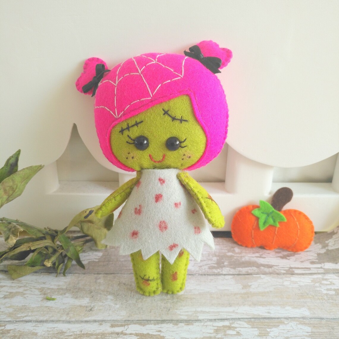Felt Zombie Doll Pattern, Handmade Halloween Ornament (PDF Pattern) - Etsy