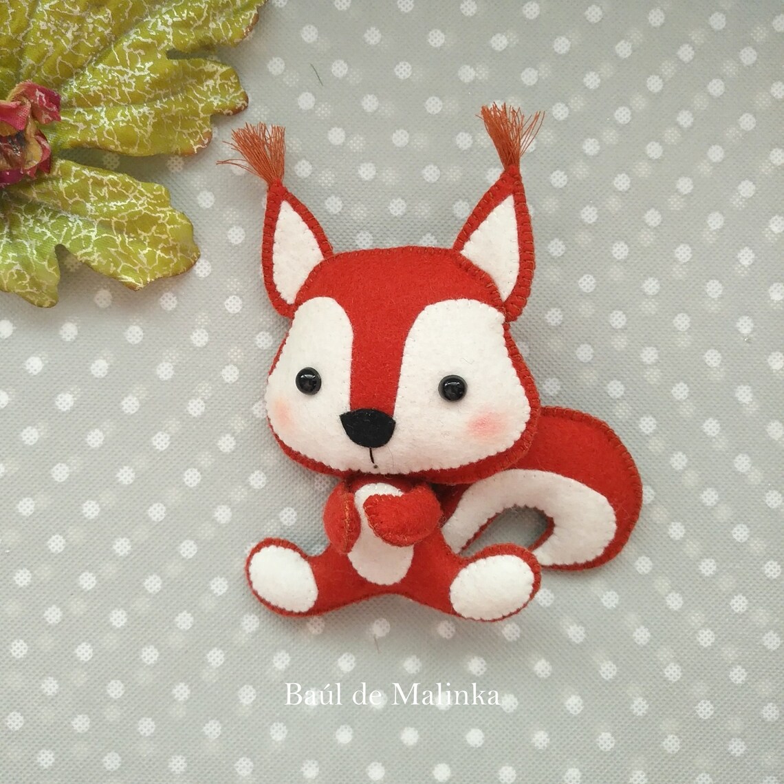 Felt Animal Pattern SVG Squirrel Pattern Squirrel Ornament - Etsy