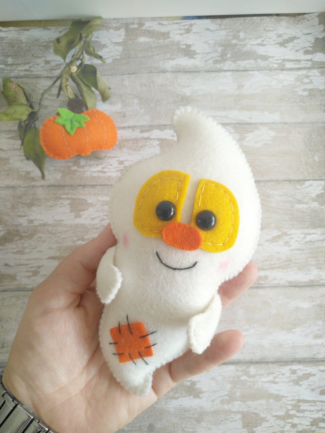 Ghost Doll Pattern Felt Ghost Ornament Halloween Pattern | Etsy