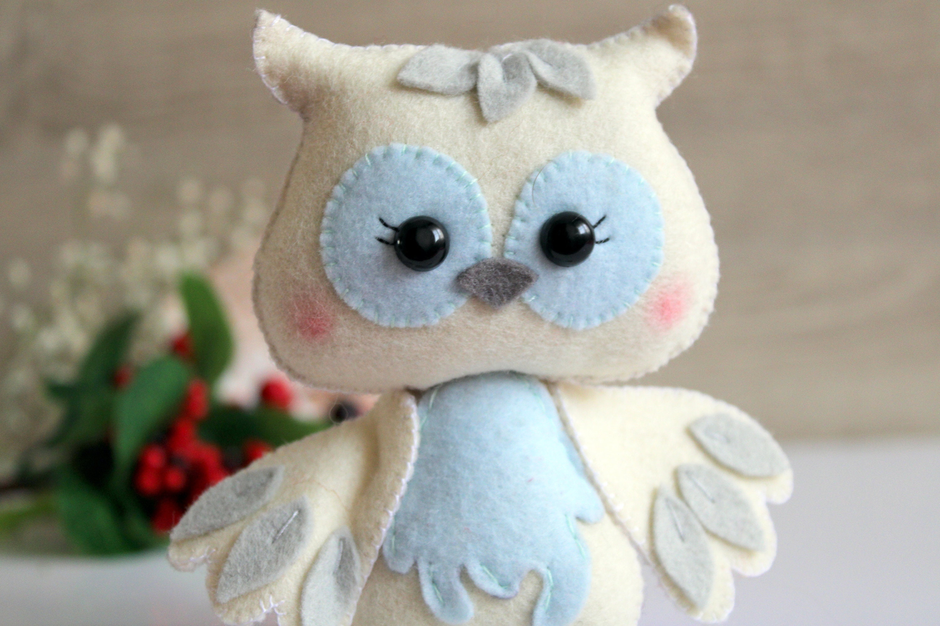 Felt Owl Christmas Ornament Christmas Owl Decor Felt Owl - Etsy UK