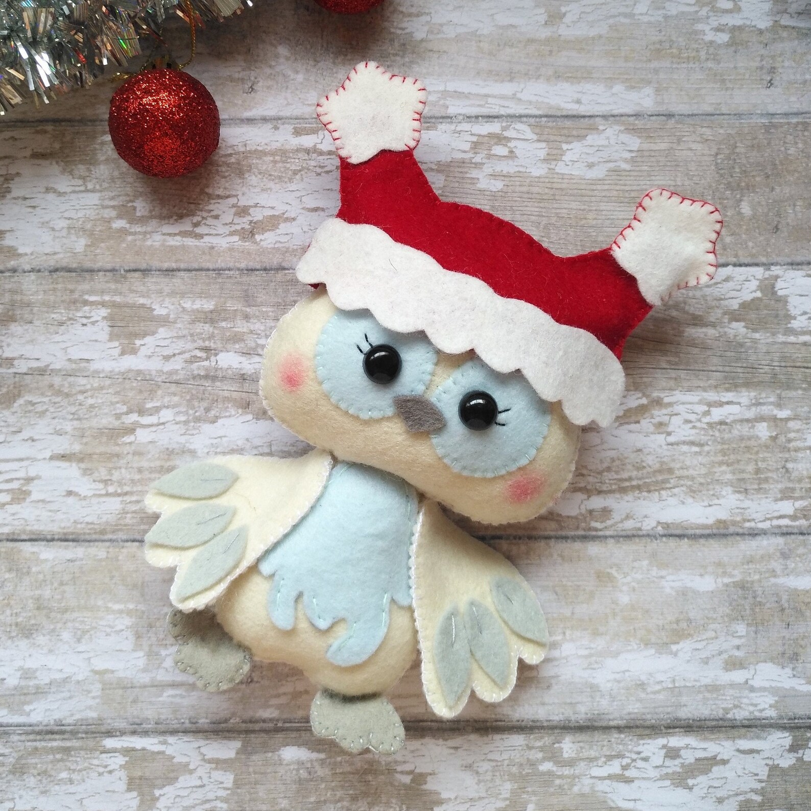 Felt Owl Christmas Ornament Christmas Owl Decor Felt Owl | Etsy