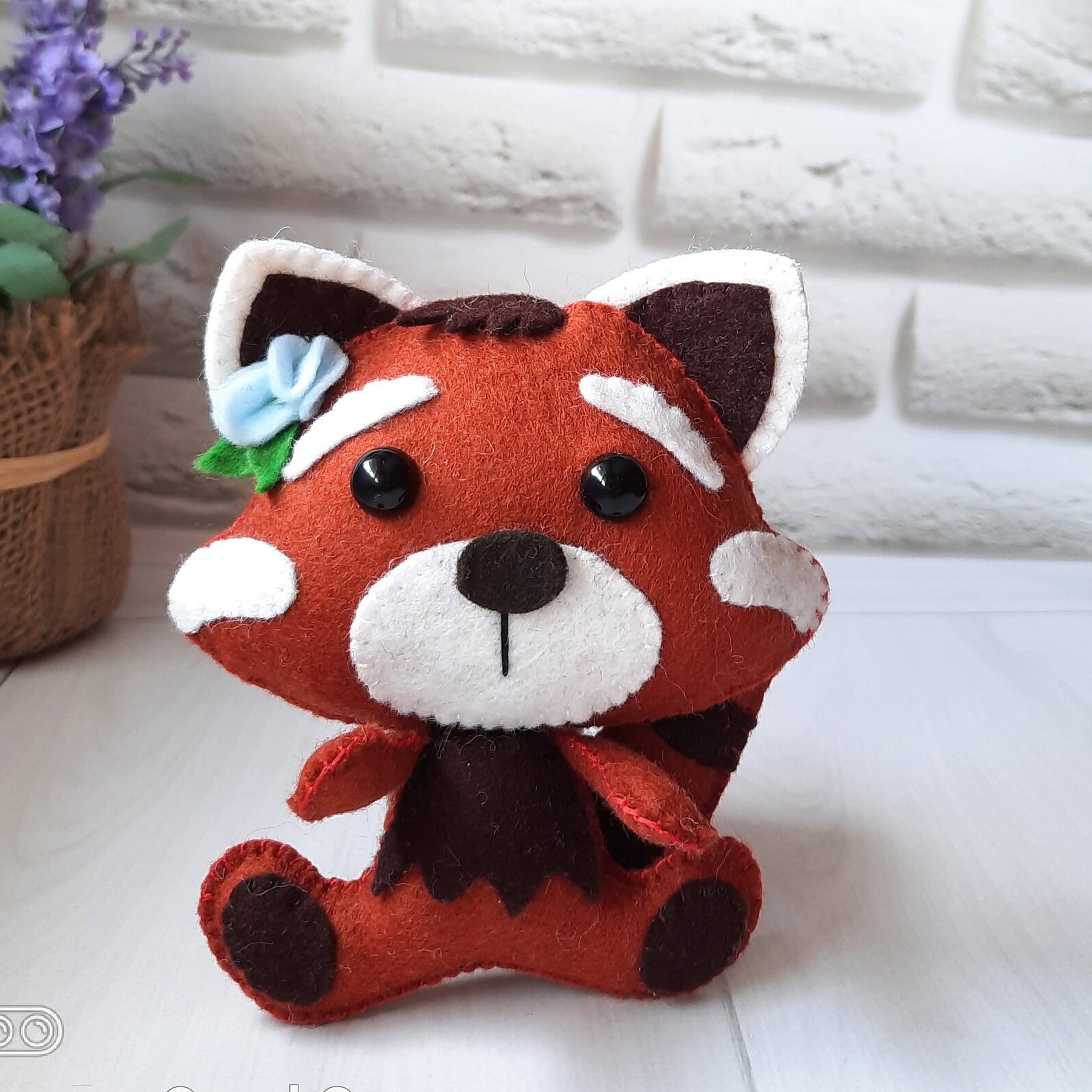 Red Panda Pattern Felt Animal Pattern Easy PDF Tutorial - Etsy