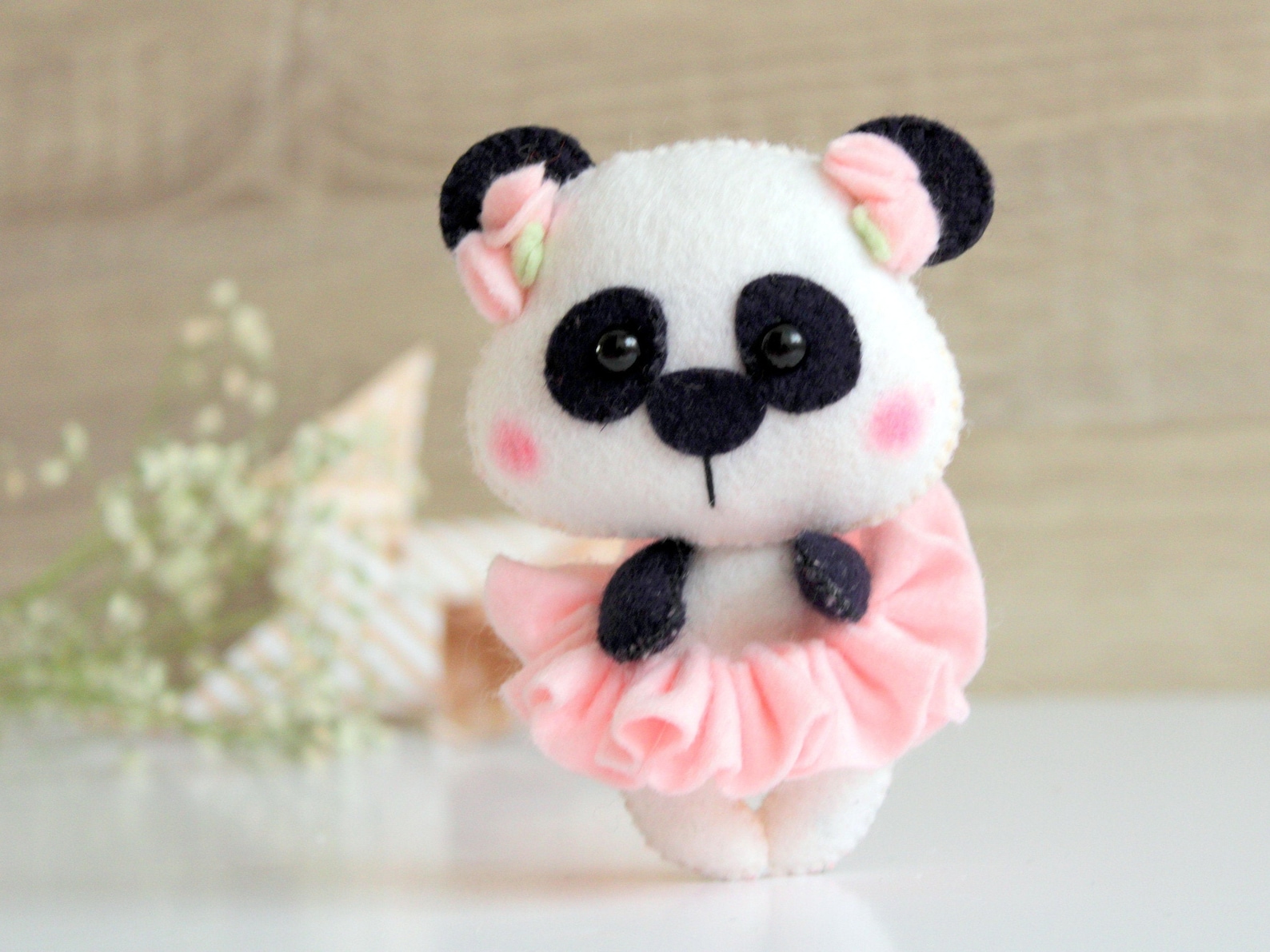 Felt Panda Pattern PDF Sewing Tutorial Panda Ornament Felt | Etsy