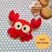 Felt Crab Pattern Felt Crab Mobile Crab Ornament Sewing - Etsy