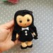 Wednesday Addams Felt Doll Pattern, Gothic Pocket Doll (PDF Pattern) - Etsy