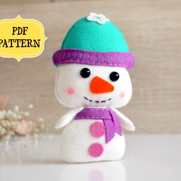 Felt Snowman - Etsy