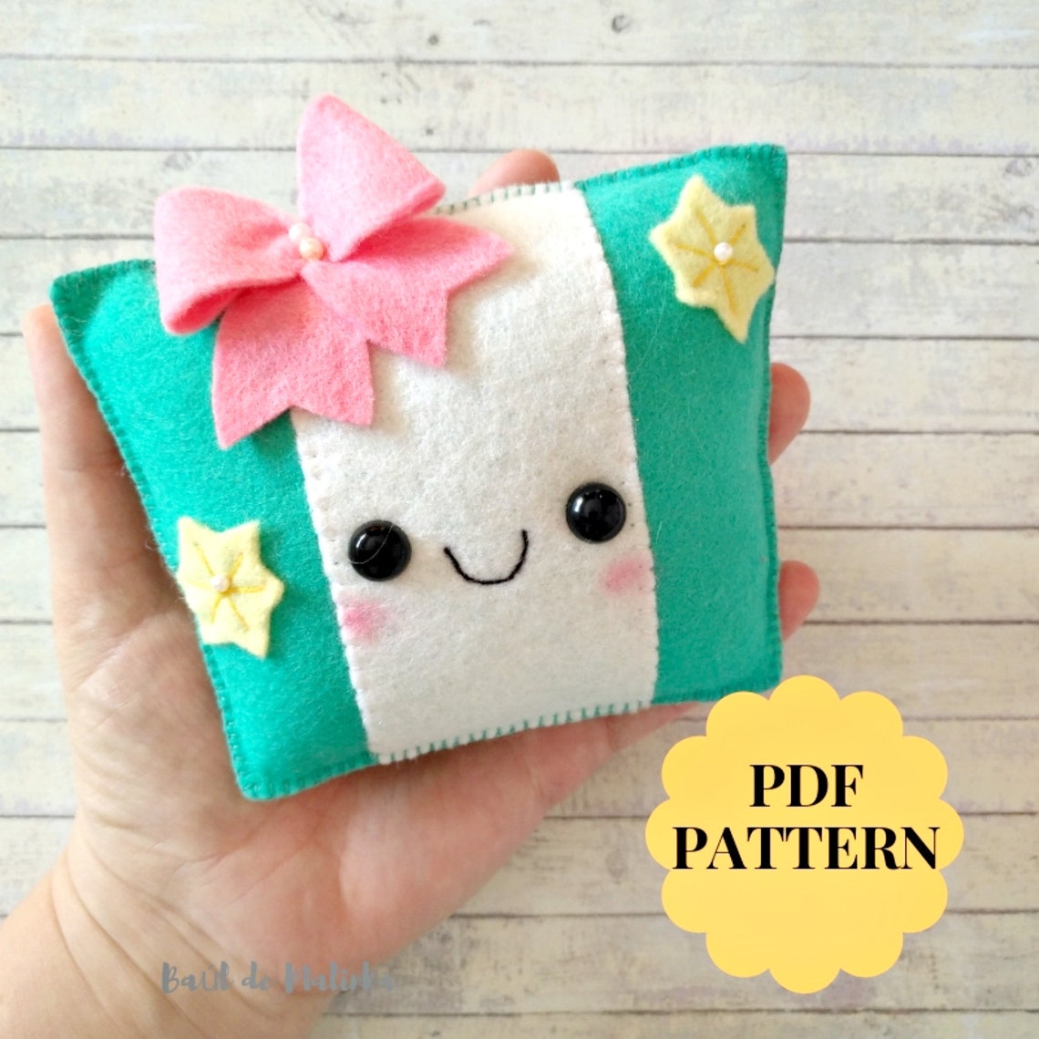 Christmas Gift Box Pattern Christmas Patterns Advent Calendar - Etsy