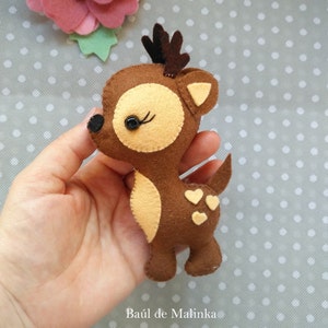 Felt Deer Woodland Pattern Felt Sewing Deer PDF Tutorial DIY Deer ...