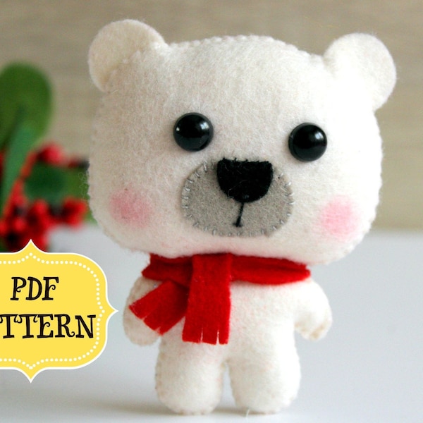 Felt Bear Ornament - Etsy