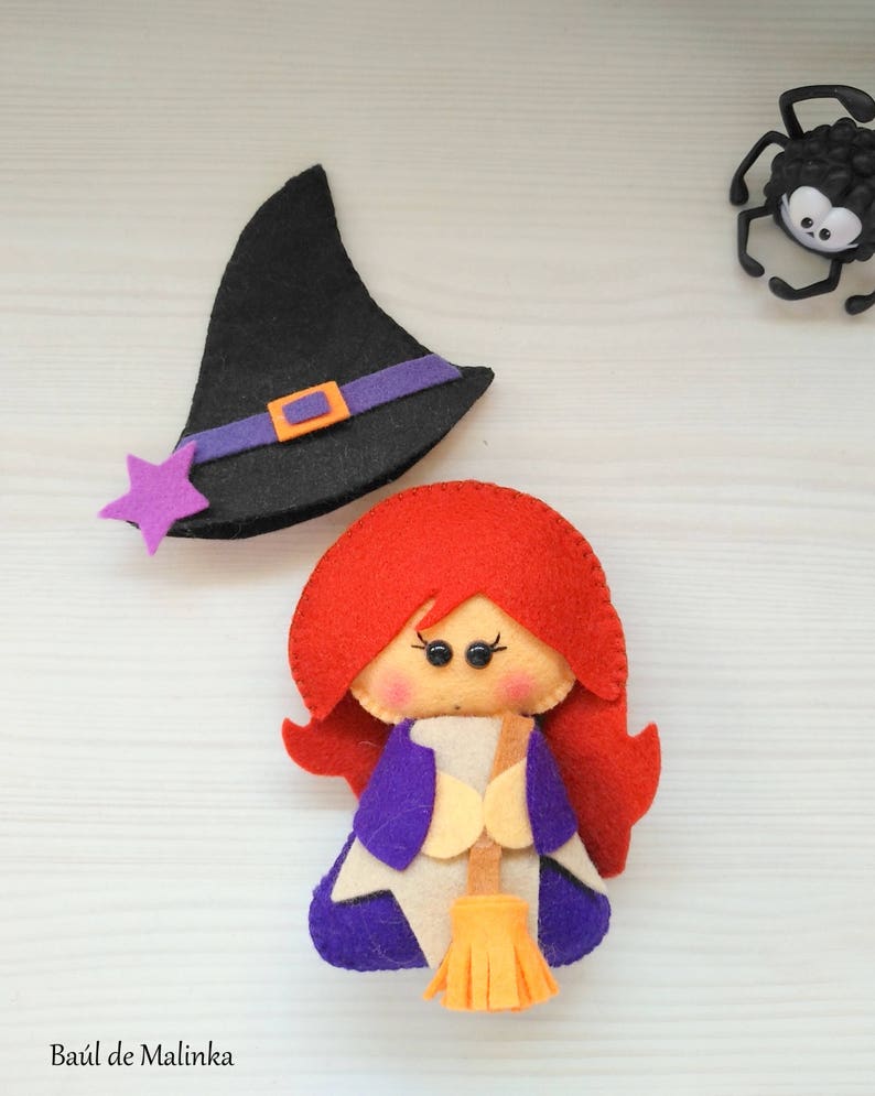 PDF Witch Felt Pattern Felt Ornament Patternsoftie Sewing - Etsy